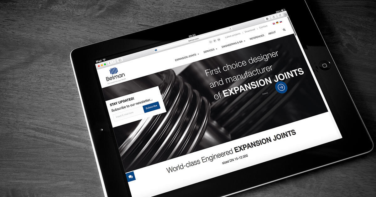 Designer and manufacturer of Expansion Joints - BELMAN A/S