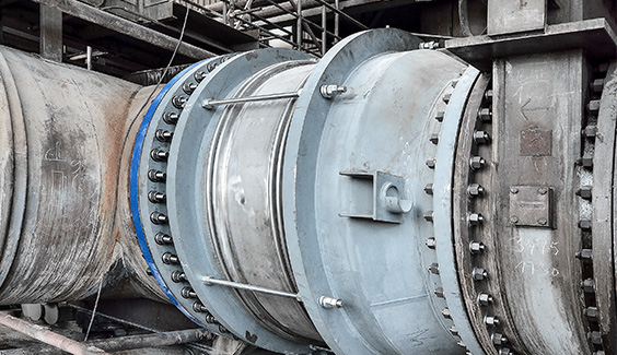 DN 2200 Refractory Lined Bellows for a blast furnace on steel plant