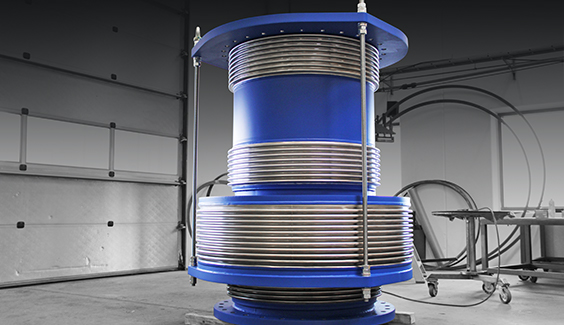 Expansion Joint with partly hidden within the balance chamber